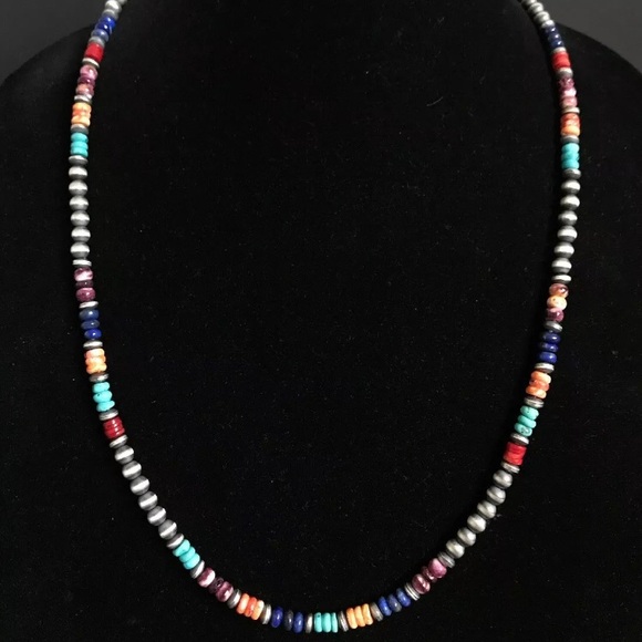 Jewelry | Multi Stone Necklace 28 Inch | Poshmark